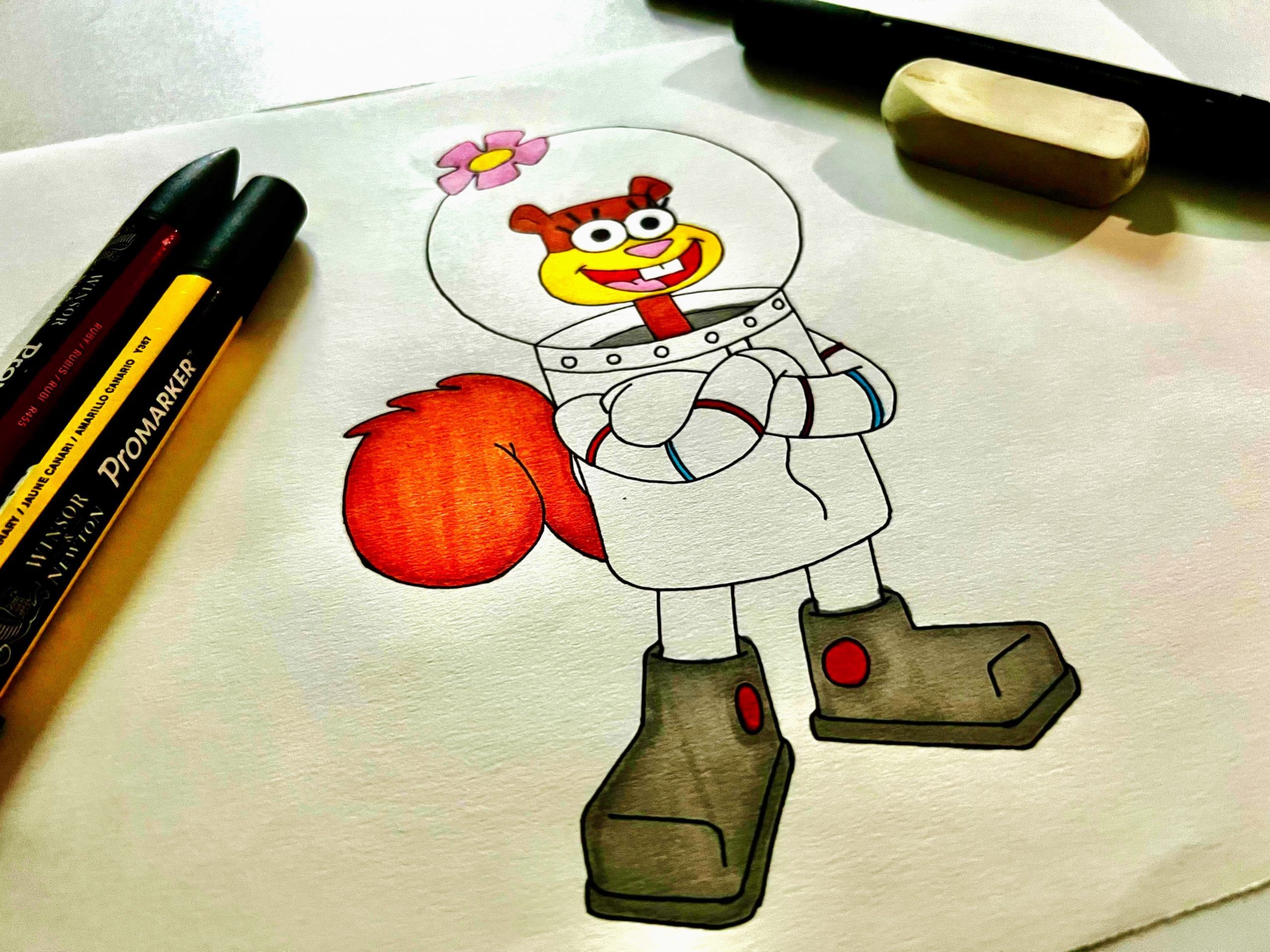 Draw on paper Sandy- Traditional Art on Paper