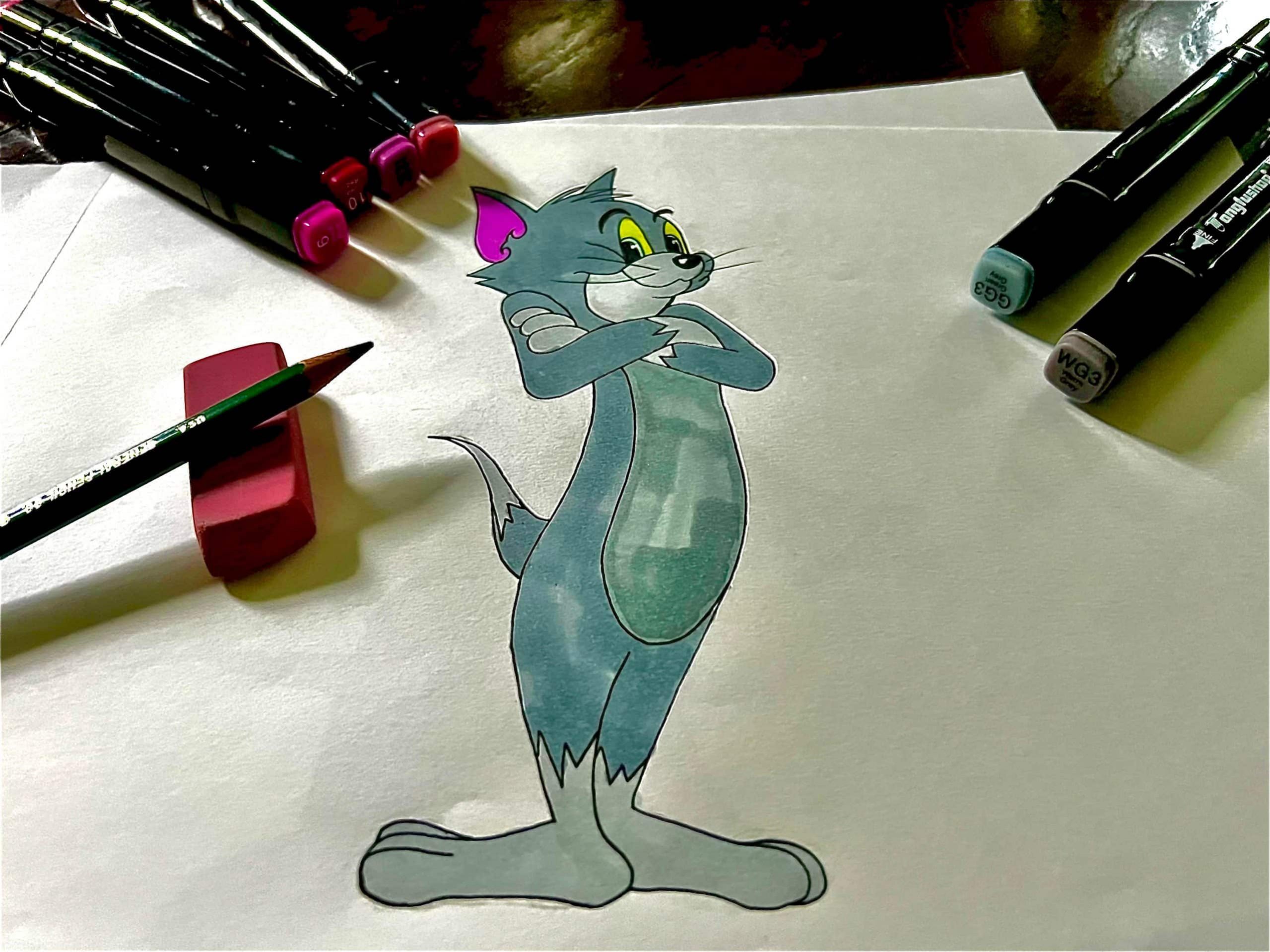 Draw Tom on paper- Traditional Art