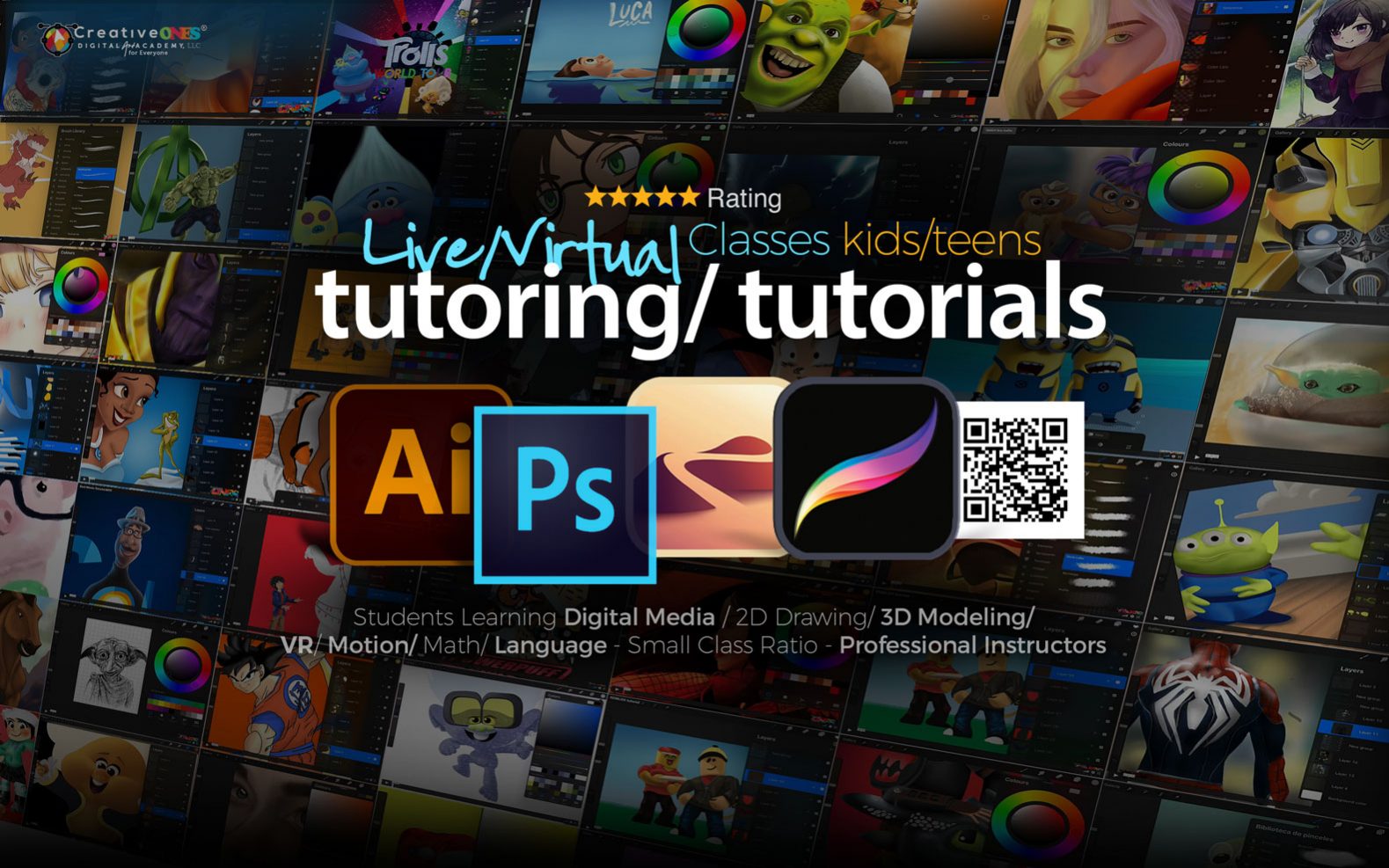 Digital Media Art Classes for Kids, Teens & Adults. Safe Tutorials ...