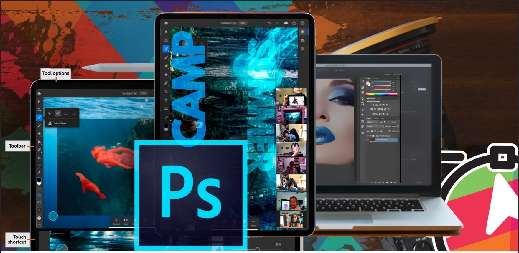 Summer Camps learning Photoshop - Digital Art Academy