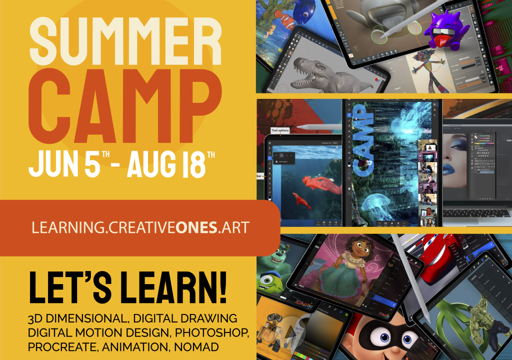 Summer Camps learning Photoshop, Digital Drawing, 3D Sculpting and ...